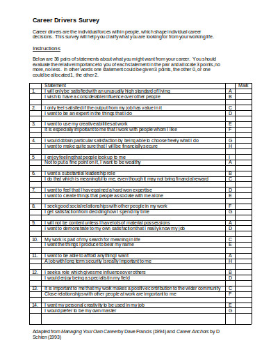 20+ Career Survey Templates in PDF | DOC
