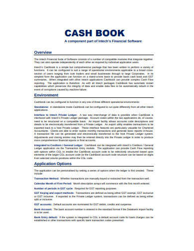 13+ Cash Book Templates in PDF | DOC