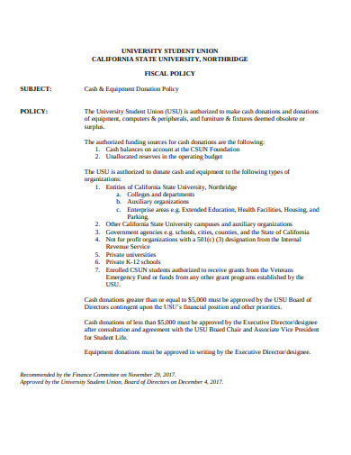 20+ Donation Policy Templates in PDF