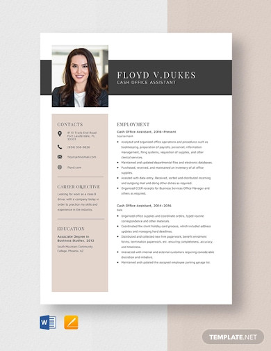 8+ Office Assistant CV Templates in PDF | Word | Pages