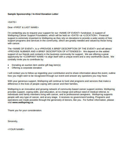 10+ Charity Donation Letter Templates in PDF | Word