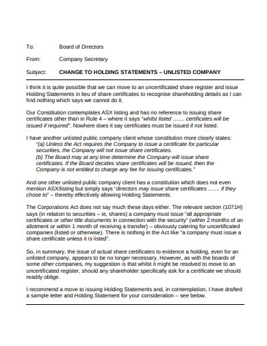 6+ Holding Statement Templates in Google Docs | PDF | Word