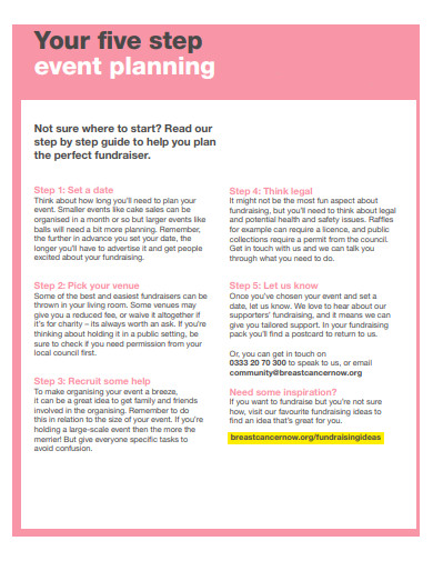 6+ Charity Event Planning Templates in PDF
