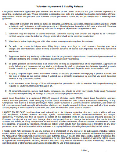 11+ Charity Volunteer Agreement Templates in PDF