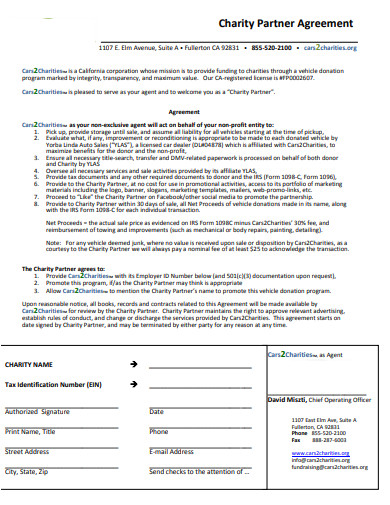11+ Charity Agreement Templates in PDF | DOC