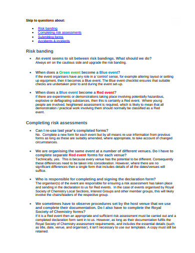 11+ Charity Risk Assessment Templates in DOC | PDF