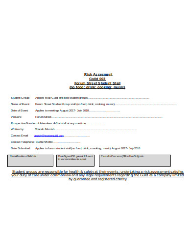 11+ Charity Risk Assessment Templates in DOC | PDF
