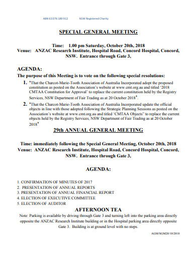 10+ Charity Meeting Agenda Templates in PDF
