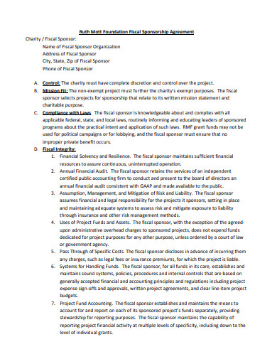 11+ Charity Agreement Templates in PDF | DOC