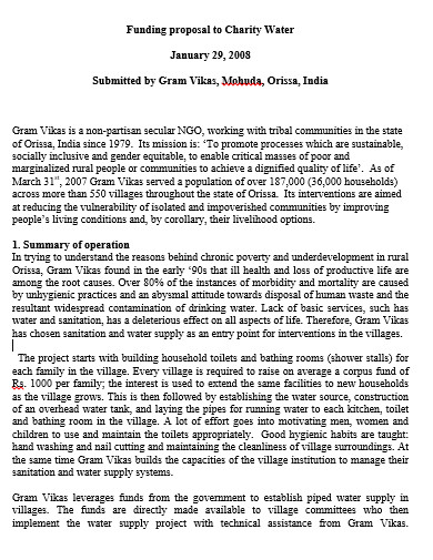 13+ Charity Project Proposal Templates in PDF | DOC