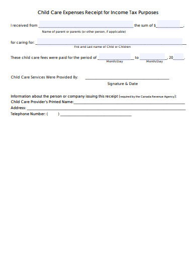 Babysitter Receipt Template Kinshopct Blog