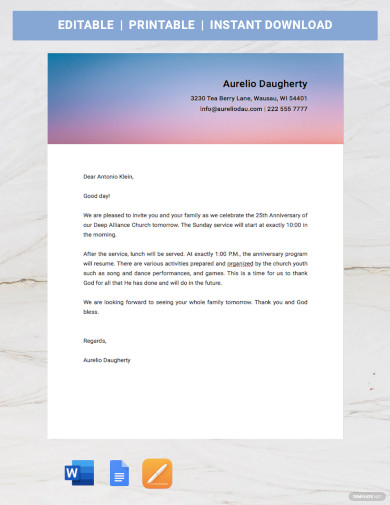  Invitation Letter In English 36 Best Invitation Letter Templates And Examples for Visa 