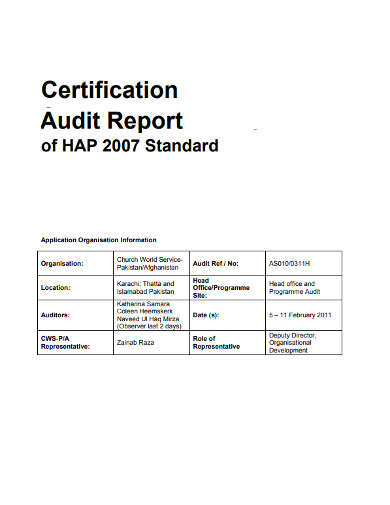 8+ Church Audit Report Templates in PDF | DOC