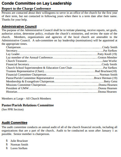 11+ Church Conference Report Templates in DOC | PDF
