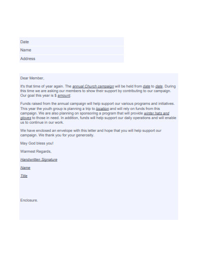 7 Church Donation Letter Templates In Google Docs Word Pages PDF
