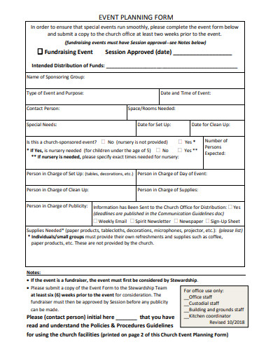 11+ Church Event Planning Templates in PDF | DOC