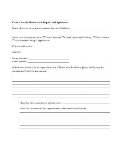 11+ Church Facility Use Agreement Templates in DOC | PDF