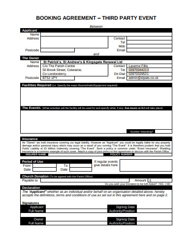 10+ Church Hall Hire Agreement Templates in PDF | DOC