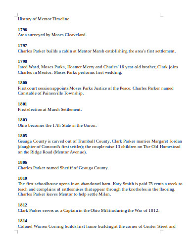 11+ Church History Timeline Templates in PDF | DOC