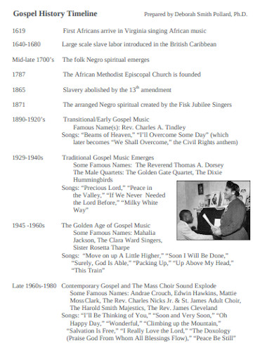 11+ Church History Timeline Templates in PDF | DOC
