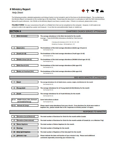 12+ Church Ministry Report Templates in PDF | DOC