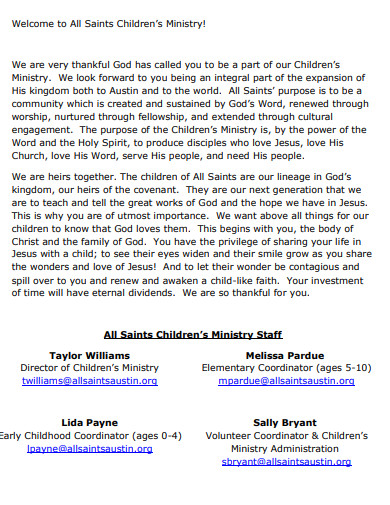 10+ Church Welcome Letter Templates in PDF | DOC