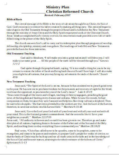 10+ Church Year Plan Templates in PDF | DOC