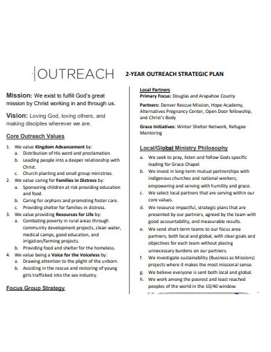 5+ Church Outreach Plan Templates in PDF | DOC