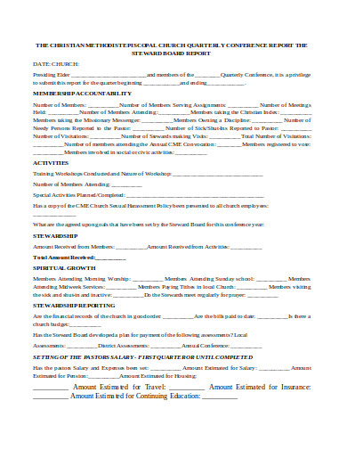11+ Church Conference Report Templates in DOC | PDF