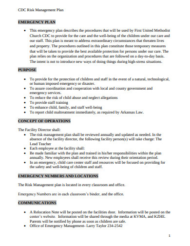 9+ Church Risk Management Plan Templates in PDF | DOC