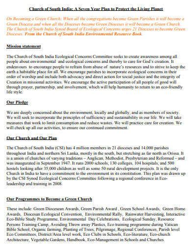 10+ Church Year Plan Templates in PDF | DOC