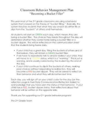 17+ Behaviour Management Plan Templates in PDF | DOC