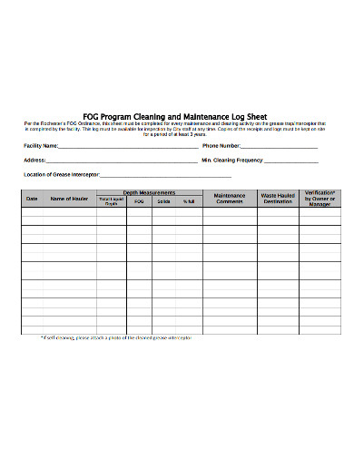 10+ Home Maintenance Log Templates PDF | DOC