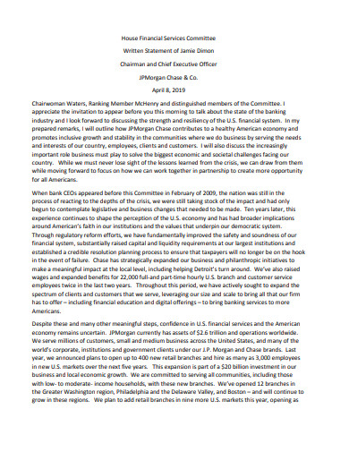 18 Written Statement Templates In PDF DOC