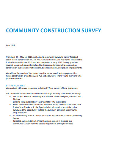 20+ FREE Construction Survey Templates in PDF | DOC
