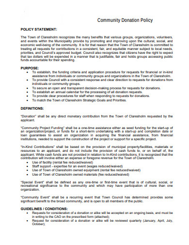 20+ Donation Policy Templates in PDF