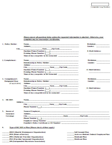 14+ Complaint Log Templates in DOC | Excel | PDF
