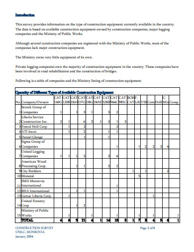 14+ Equipment Survey Templates in PDF | DOC