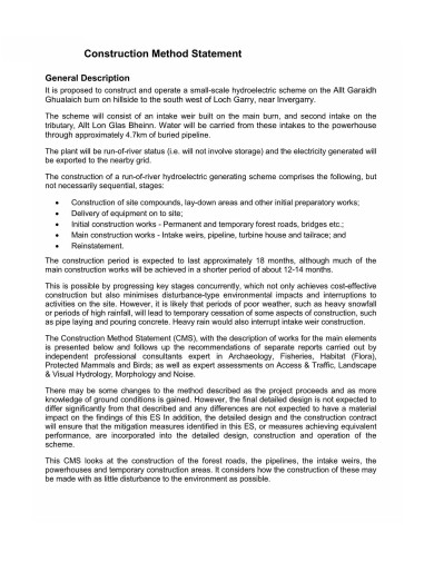 23+ Simple Method Statement Templates - PDF, DOC