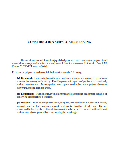 20+ FREE Construction Survey Templates in PDF | DOC