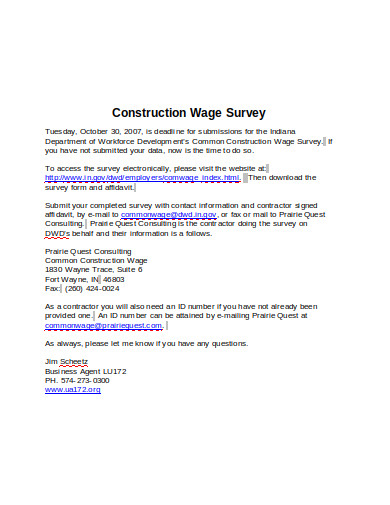 20+ FREE Construction Survey Templates in PDF | DOC