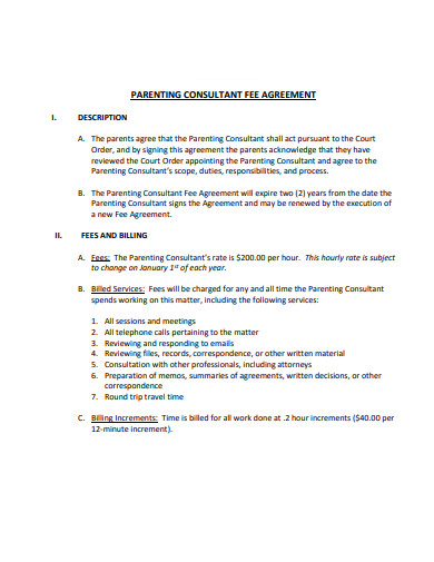 FREE 4+ Consultant Fee Agreement Templates in PDF