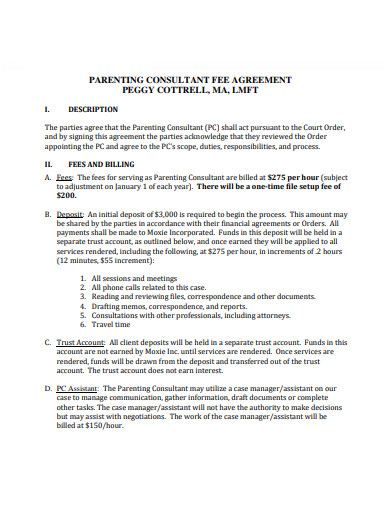 FREE 4+ Consultant Fee Agreement Templates in PDF