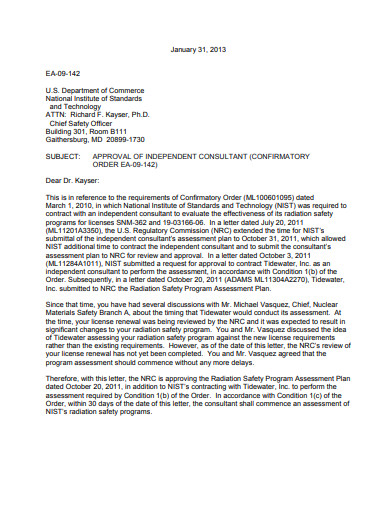 12+ Consultant Letter Templates in Google Docs | PDF | Word | Pages