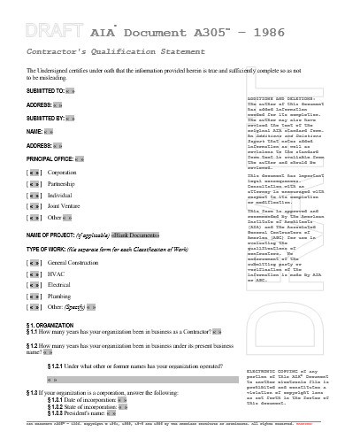 14+ Contractor Qualification Statement Templates in PDF | DOC