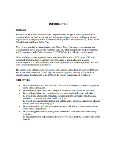 19+ School Safety Plan Templates in PDF | DOC
