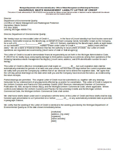 11+ Free Liability Letter Templates in PDF | Word | Google Docs