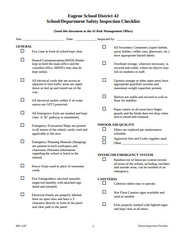 20+ School Checklist Templates in Google Docs | Word | Pages | PDF