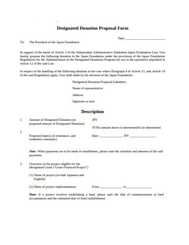 13+ Donation Proposal Templates - PDF, DOC