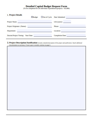 20+ Budget Request Form Templates in PDF | DOC